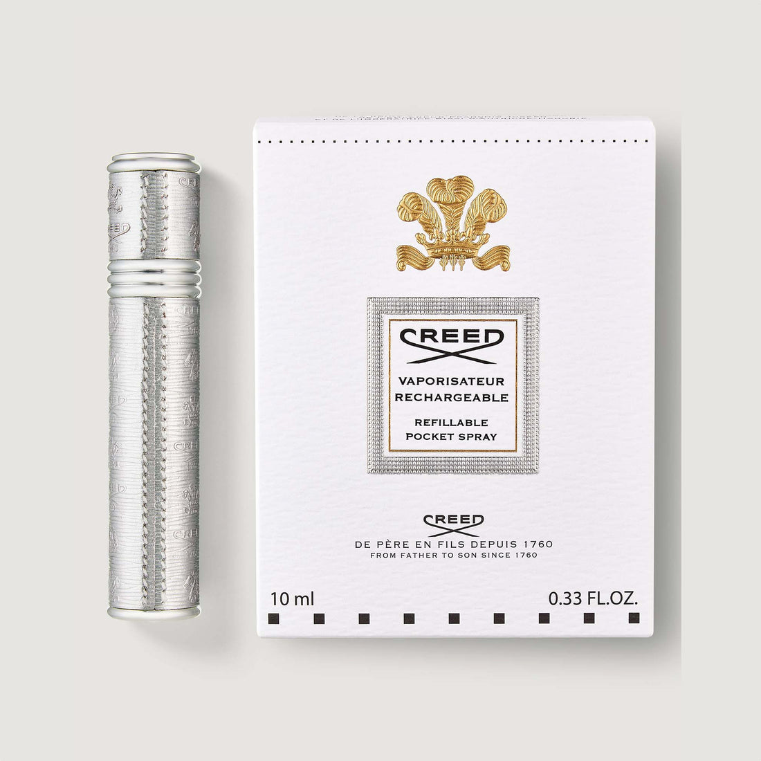 Refillable Travel Perfume Atomizer 10ml Silver/Silver | Luxury Travel ...